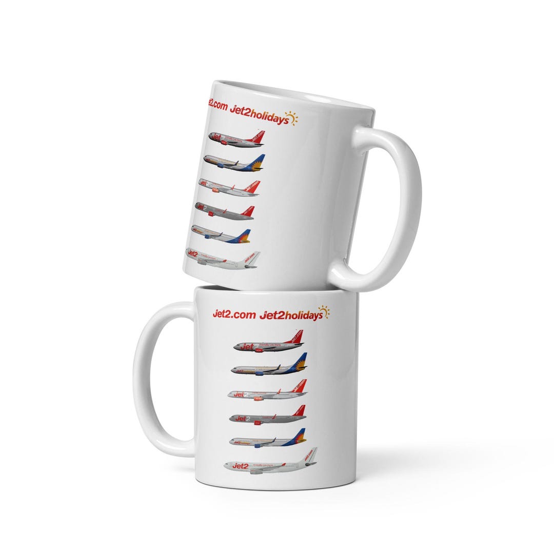 Jet2 Planes Mug - Jet2 Holidays Coffee Mug - Aviation Enthusiast Gift ...