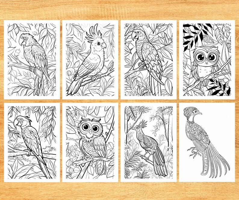 Exotic Birds Coloring Pages - 31 Printable Bird Coloring Pages for Kids ...