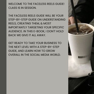 The Faceless Man Reels Guide | Reels That Convert to Sales | Instagram Growth | PLR - Etsy