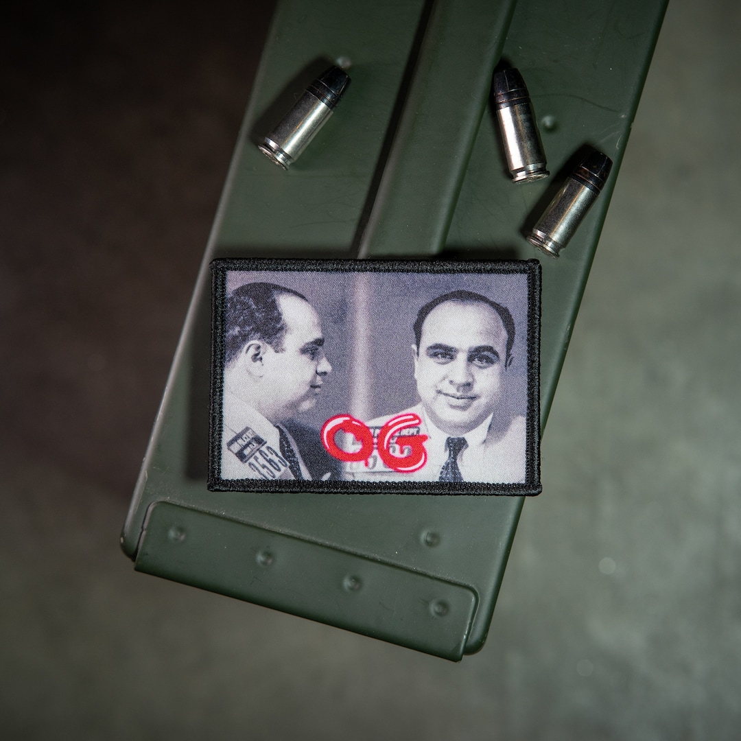 Al Capone Original Gangster OG Digital Morale Patch Hook Backed With ...