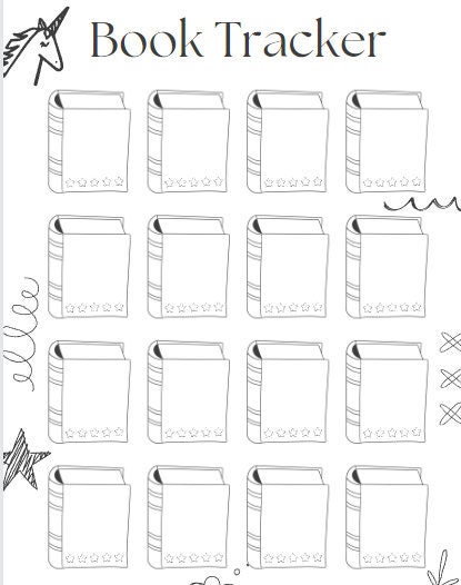 Book Tracker Printable - Etsy