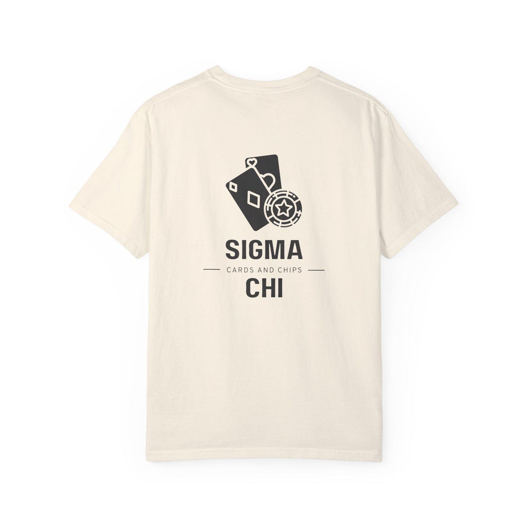 T-shirt Sigma Chi Cards and Chips - Etsy