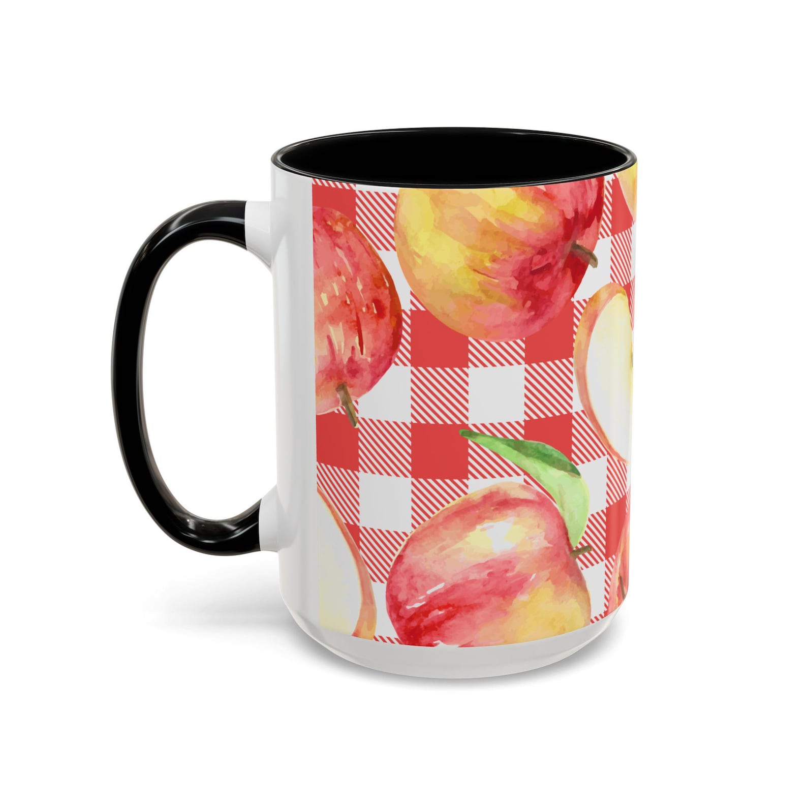 Apple Design Ceramic Mug: Vibrant Kitchen Decor - Etsy