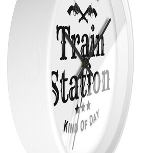 Wall Clock - Vintage Train Station Theme, Yellowstone Show and Dutton ...