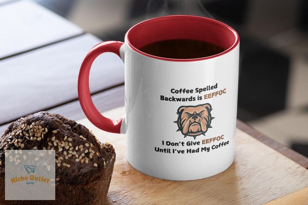 Funny Coffee Mug: EEFFOC Backwards, Coffee Lover Gift - Etsy