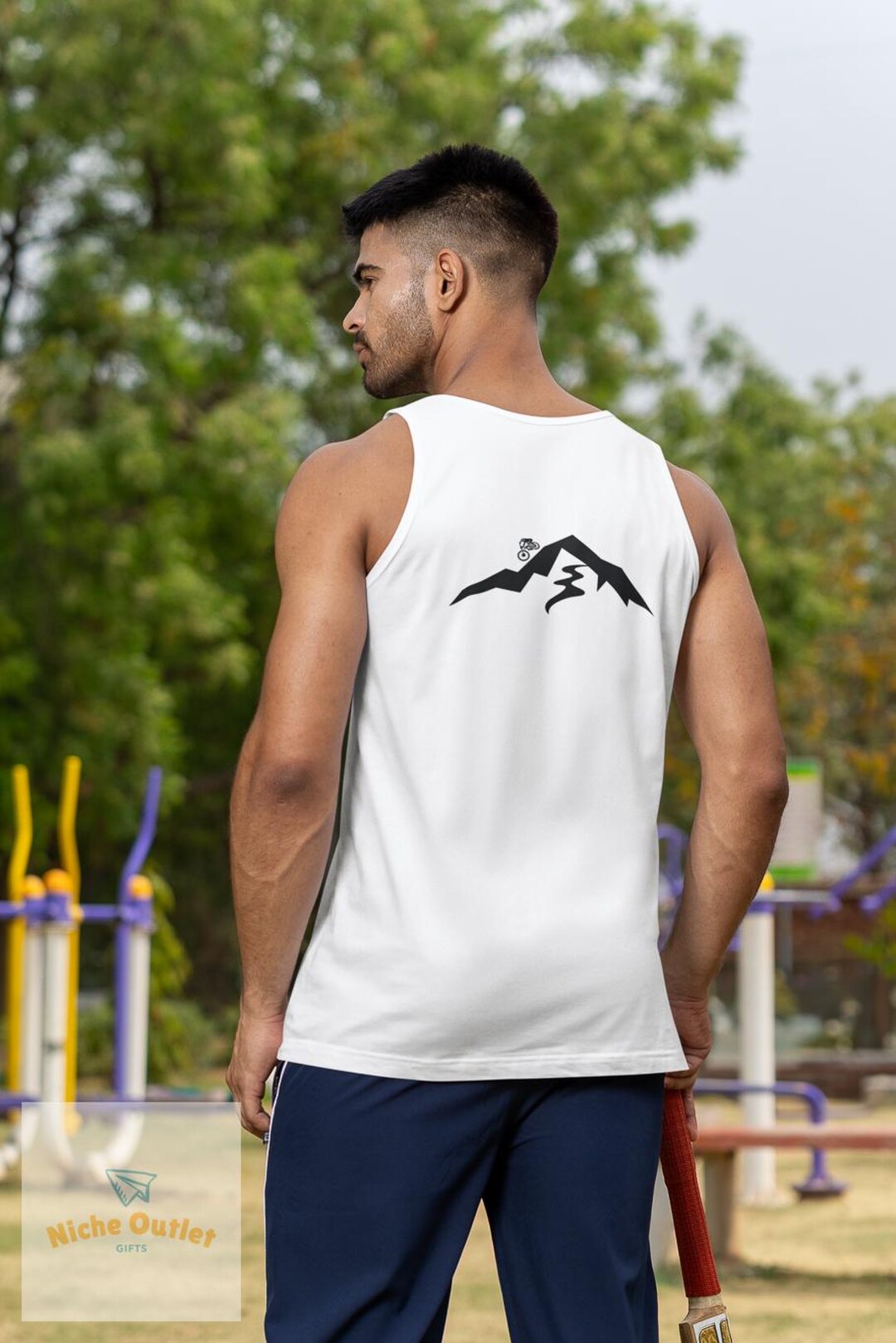 Mountain Biking Tank Top, Cyclist Extreme Sports Bicycle Clothing ...