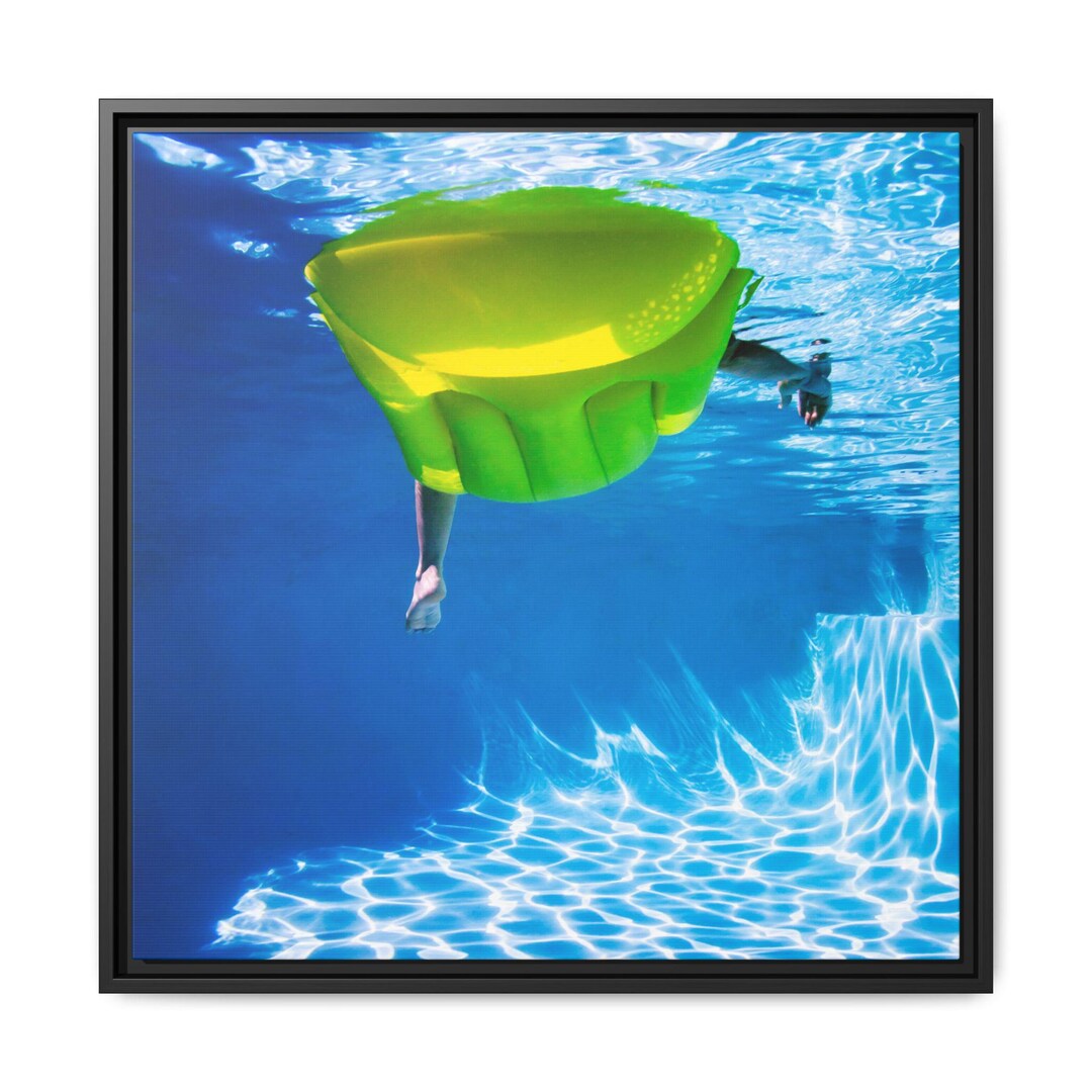 Underwater Pool Float Canvas Print: Vibrant Summer Wall Art - Etsy