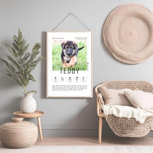 Personalized Pet Portrait Custom Dog Poster/wall Art Digital Print ...