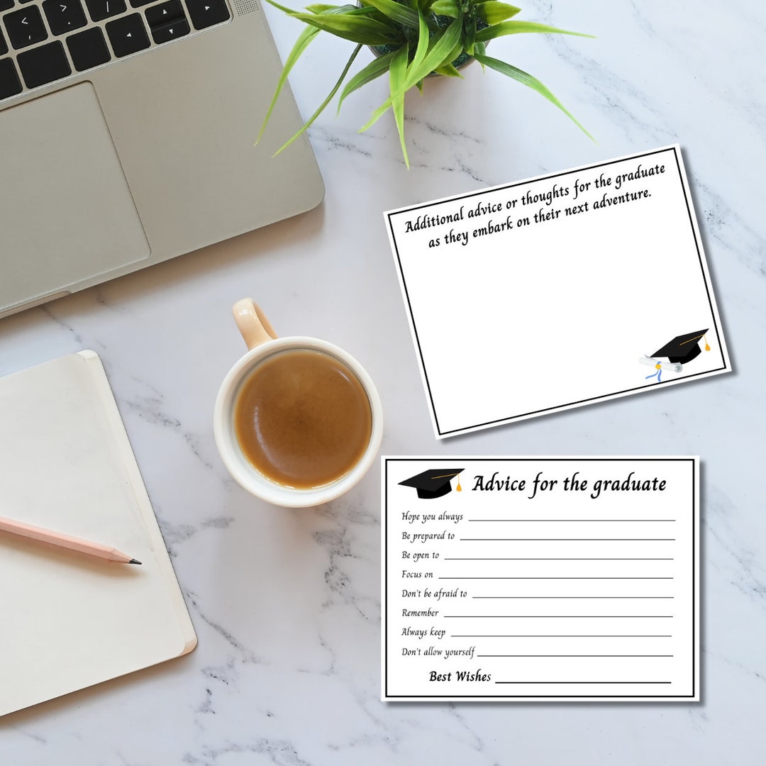 Graduation Wishes Cards Digital Download Graduation Advice Cards ...