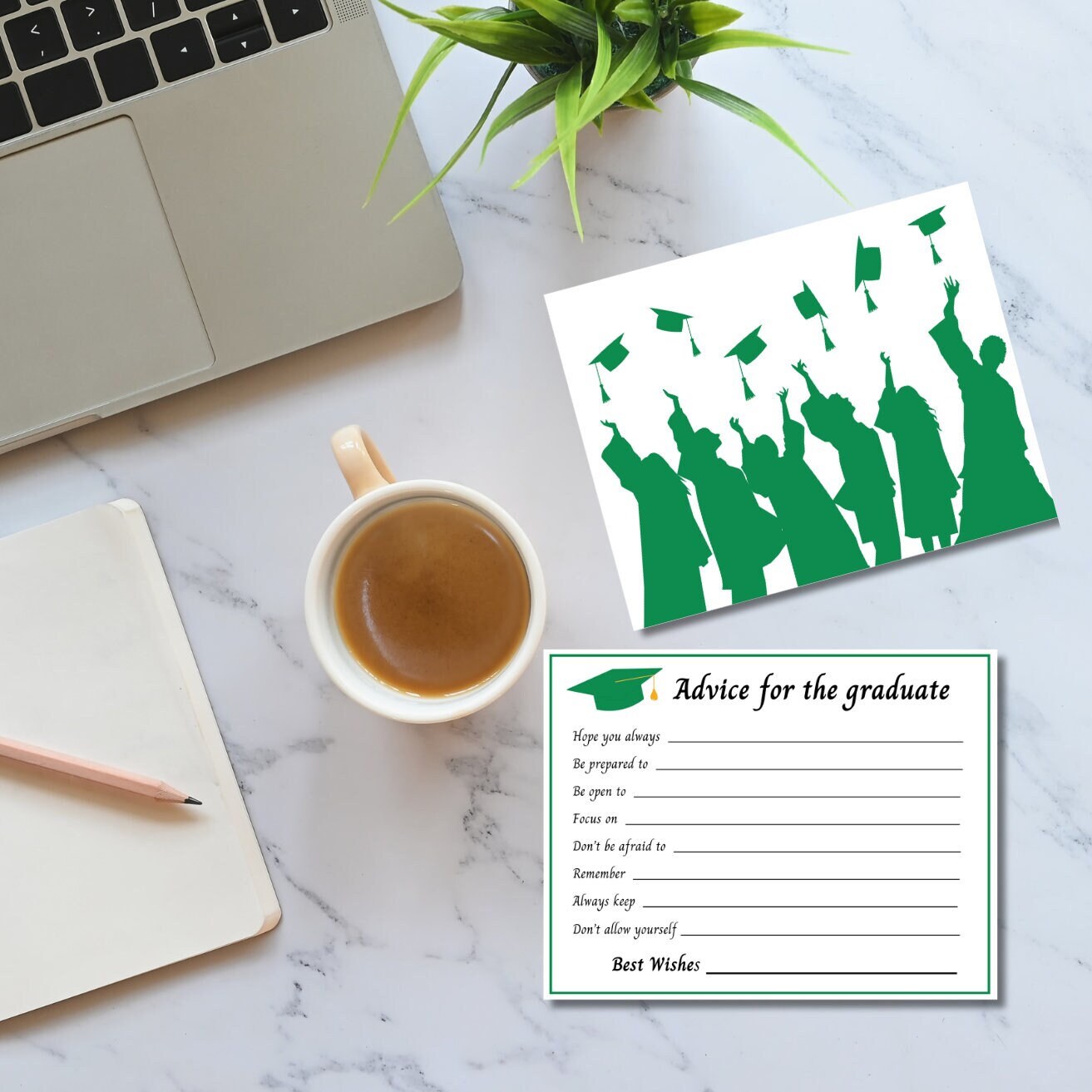 Graduation Wishes Cards | Digital Download Graduation Advice Cards ...