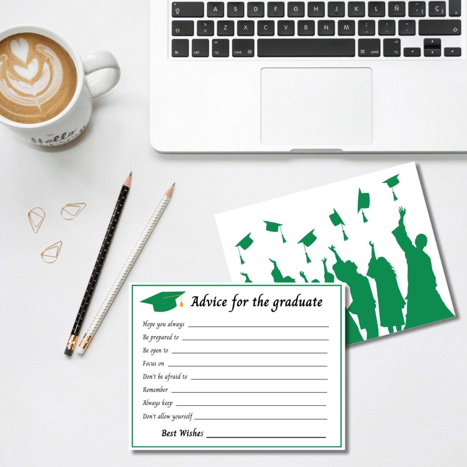 Graduation Wishes Cards | Digital Download Graduation Advice Cards ...