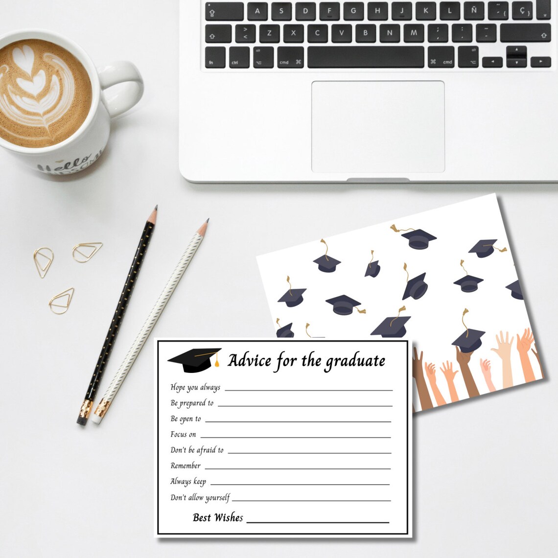 Graduation Wishes Cards Digital Download Graduation Advice Cards ...