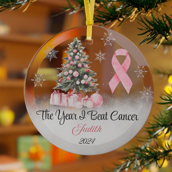 Breast Cancer Ornament - Etsy