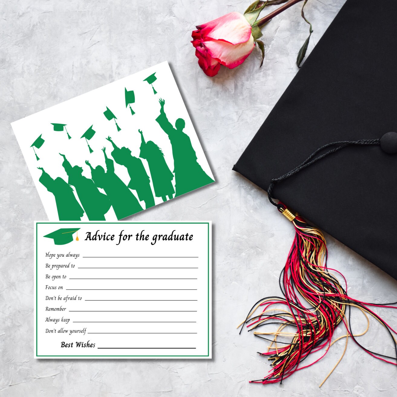 Graduation Wishes Cards Digital Download Graduation Advice Cards ...