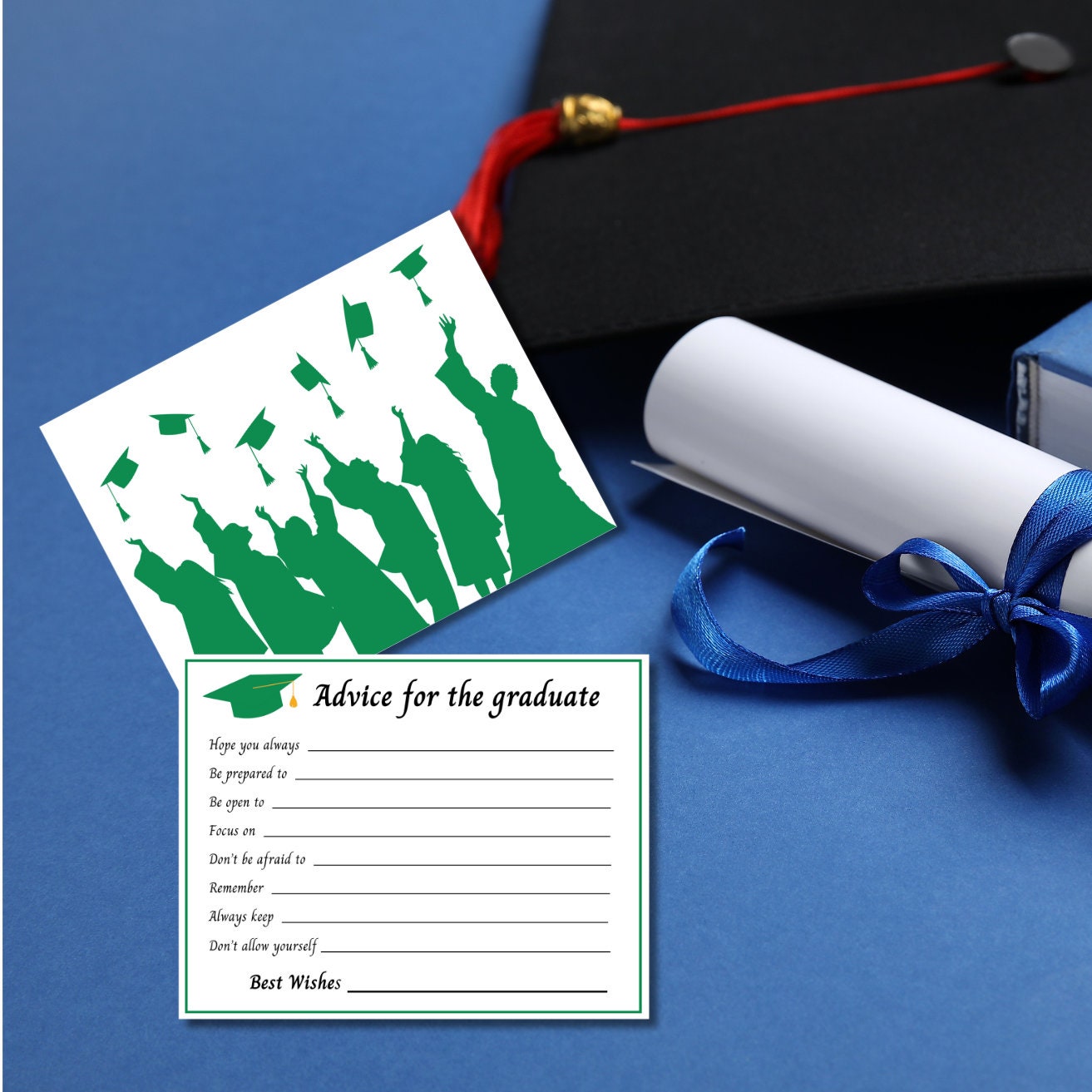 Graduation Wishes Cards Digital Download Graduation Advice Cards ...