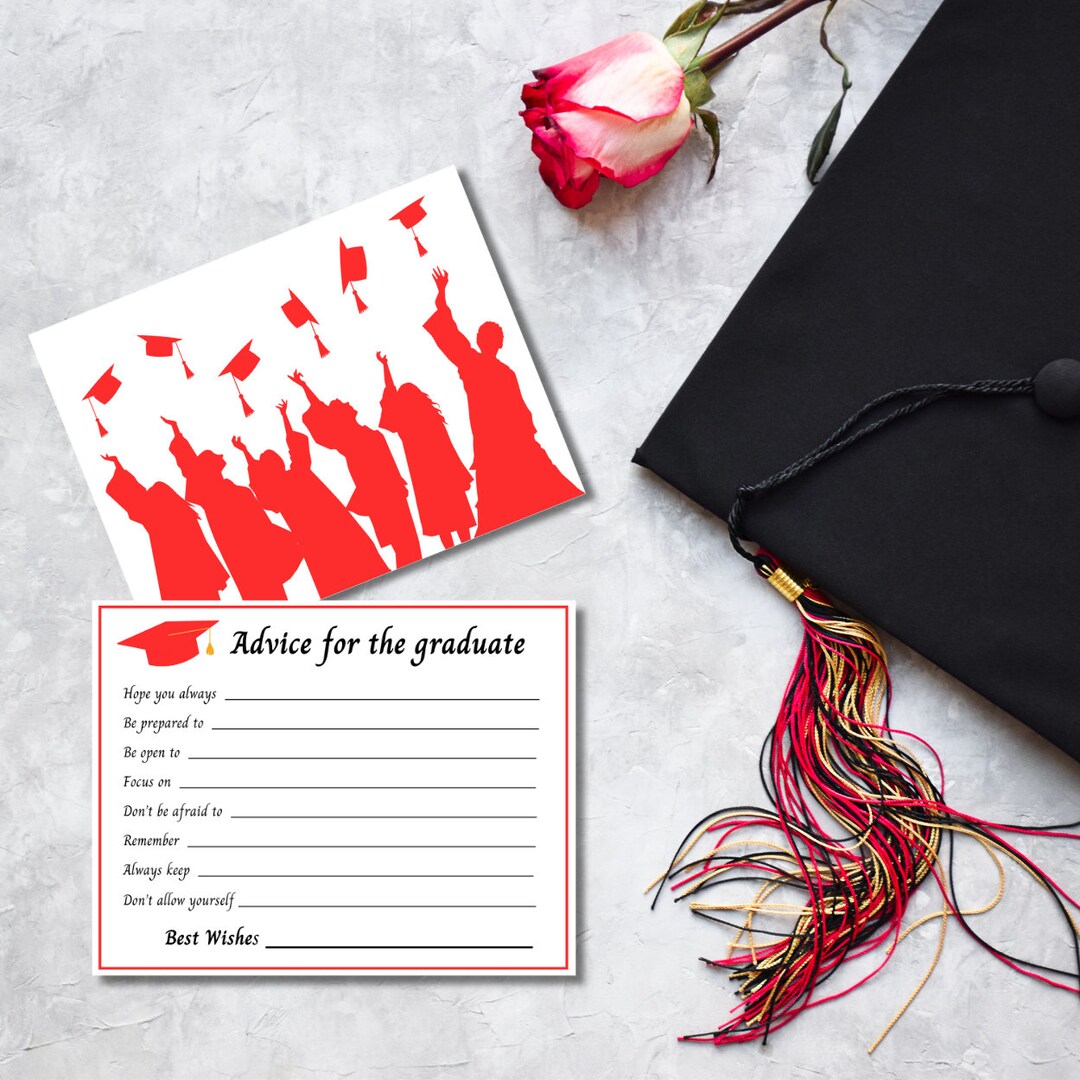 Graduation Wishes Cards Digital Download Graduation Advice Cards ...