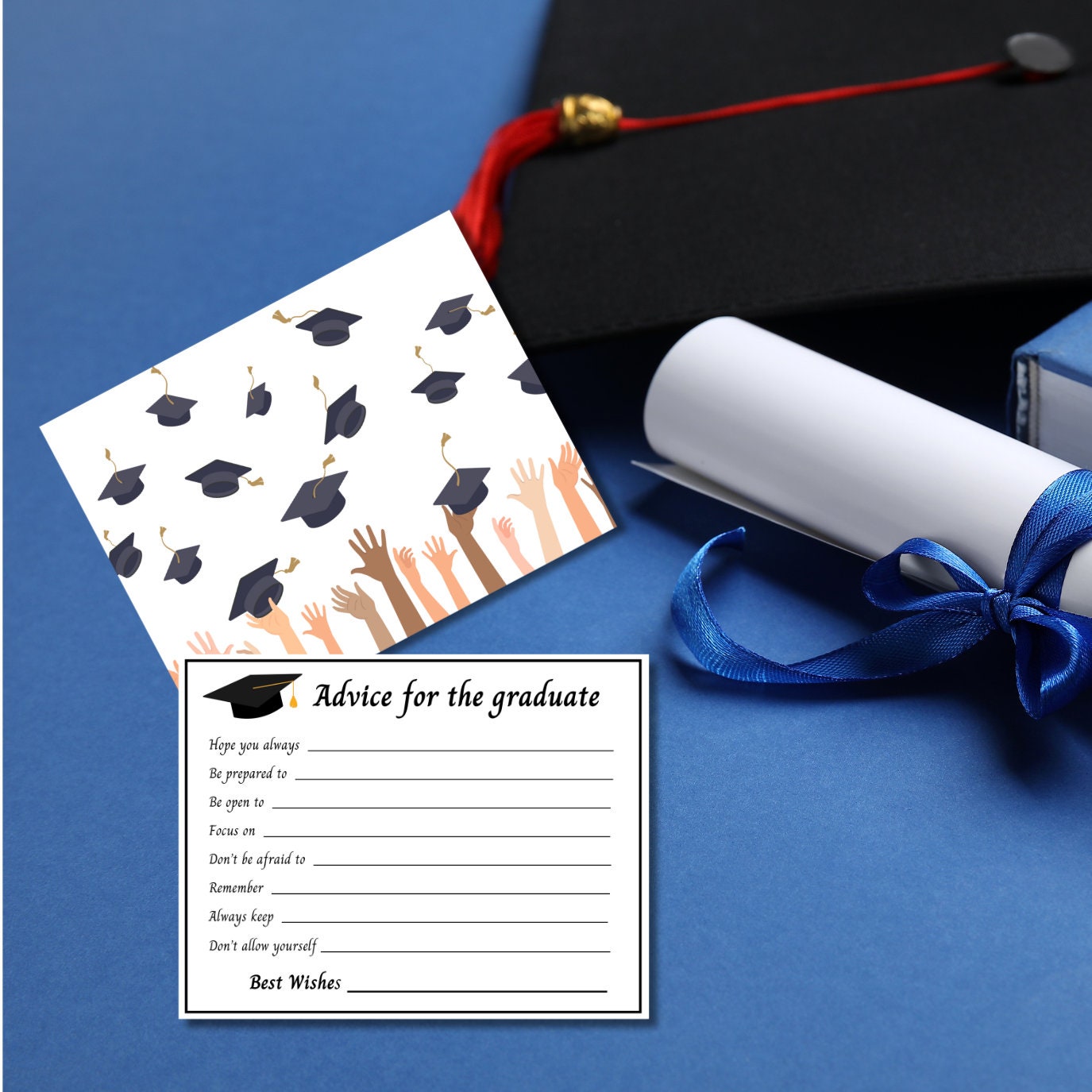 Graduation Wishes Cards | Digital Download Graduation Advice Cards ...