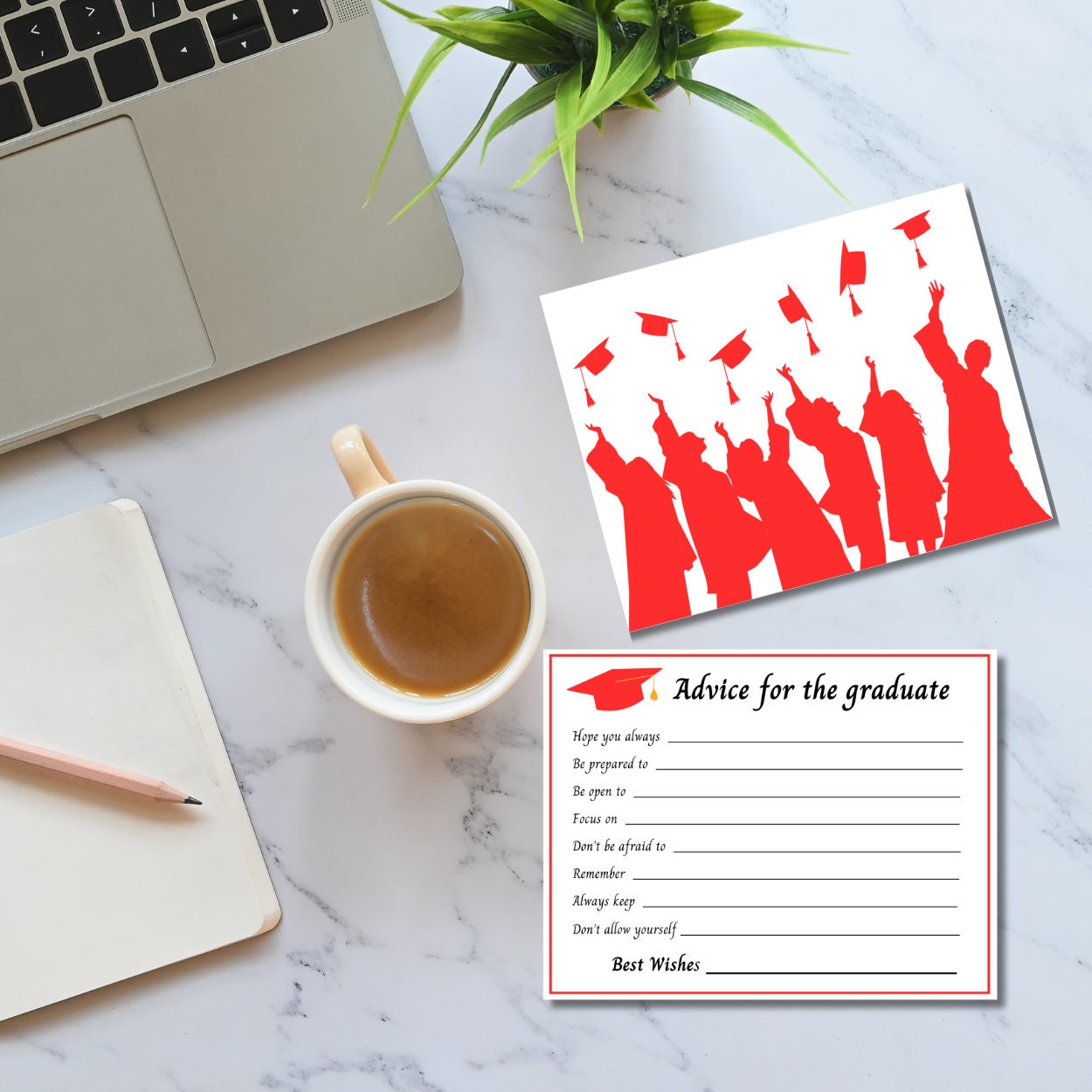 Graduation Wishes Cards Digital Download Graduation Advice Cards ...