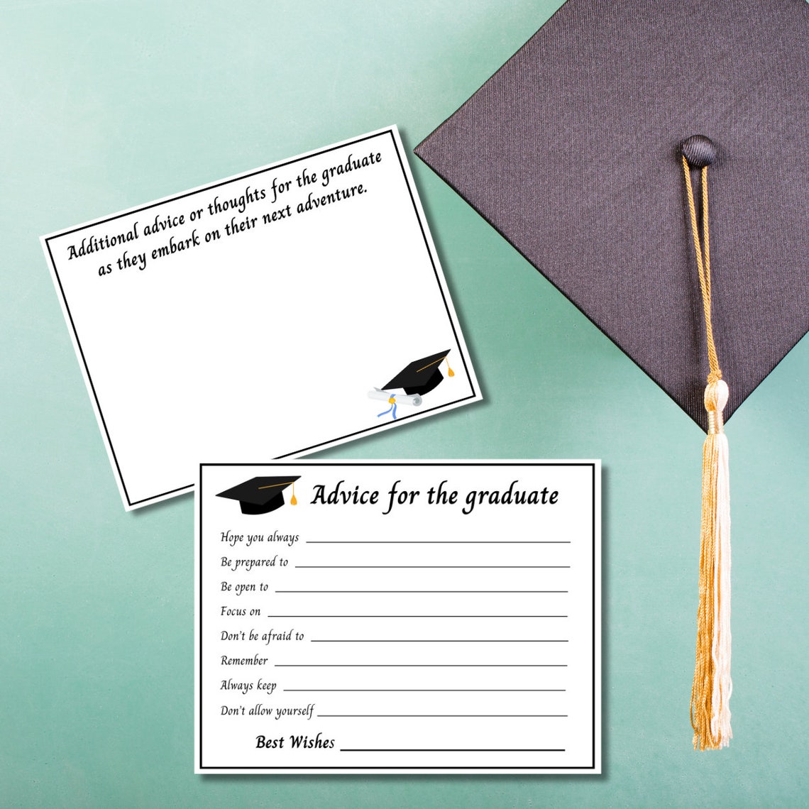 Graduation Wishes Cards Digital Download Graduation Advice Cards ...