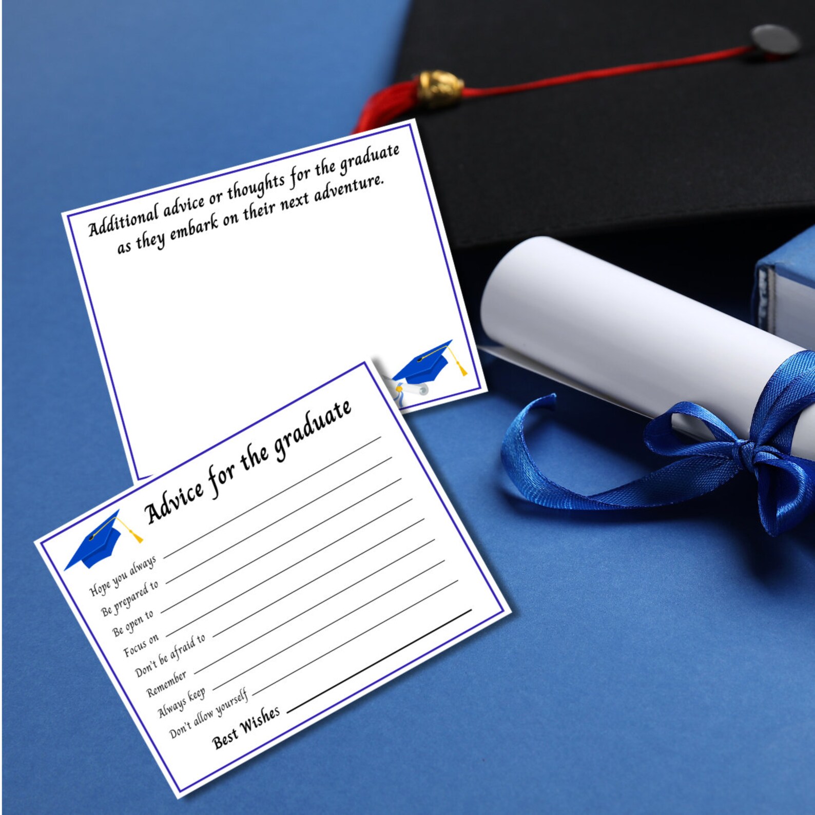 Graduation Wishes Cards | Digital Download Graduation Advice Cards ...