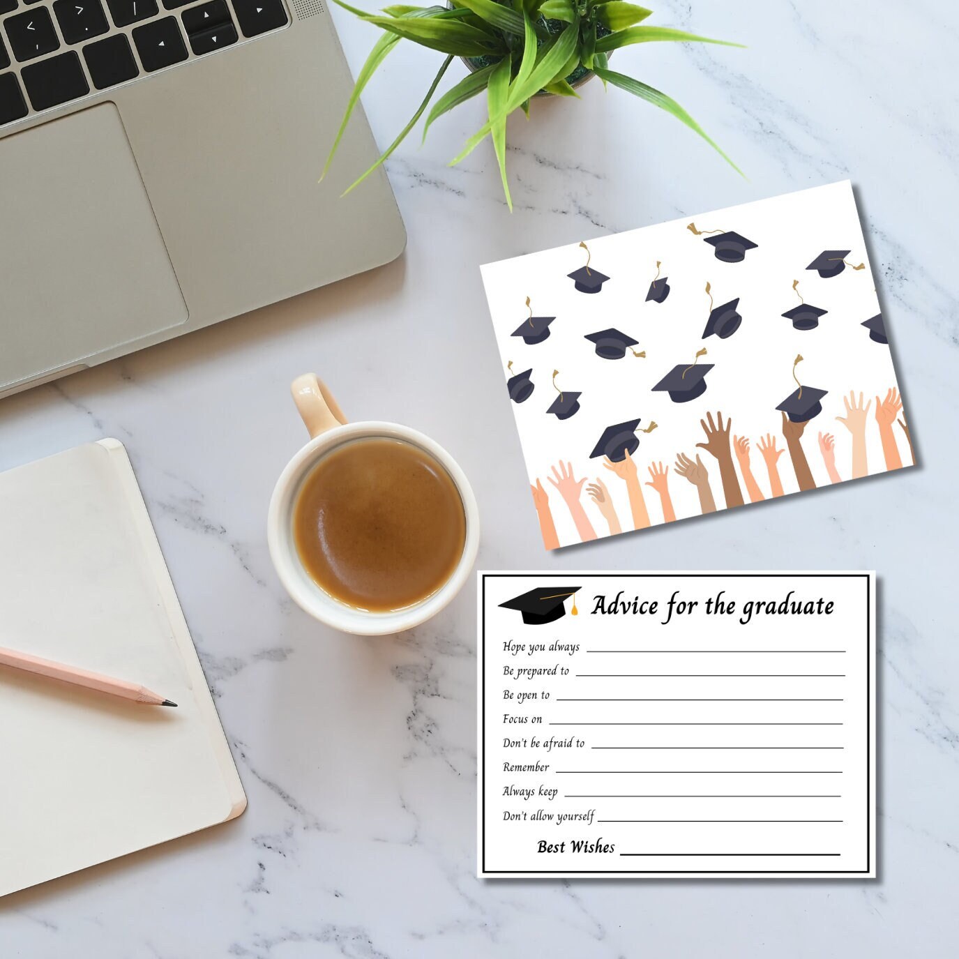 Graduation Wishes Cards | Digital Download Graduation Advice Cards ...