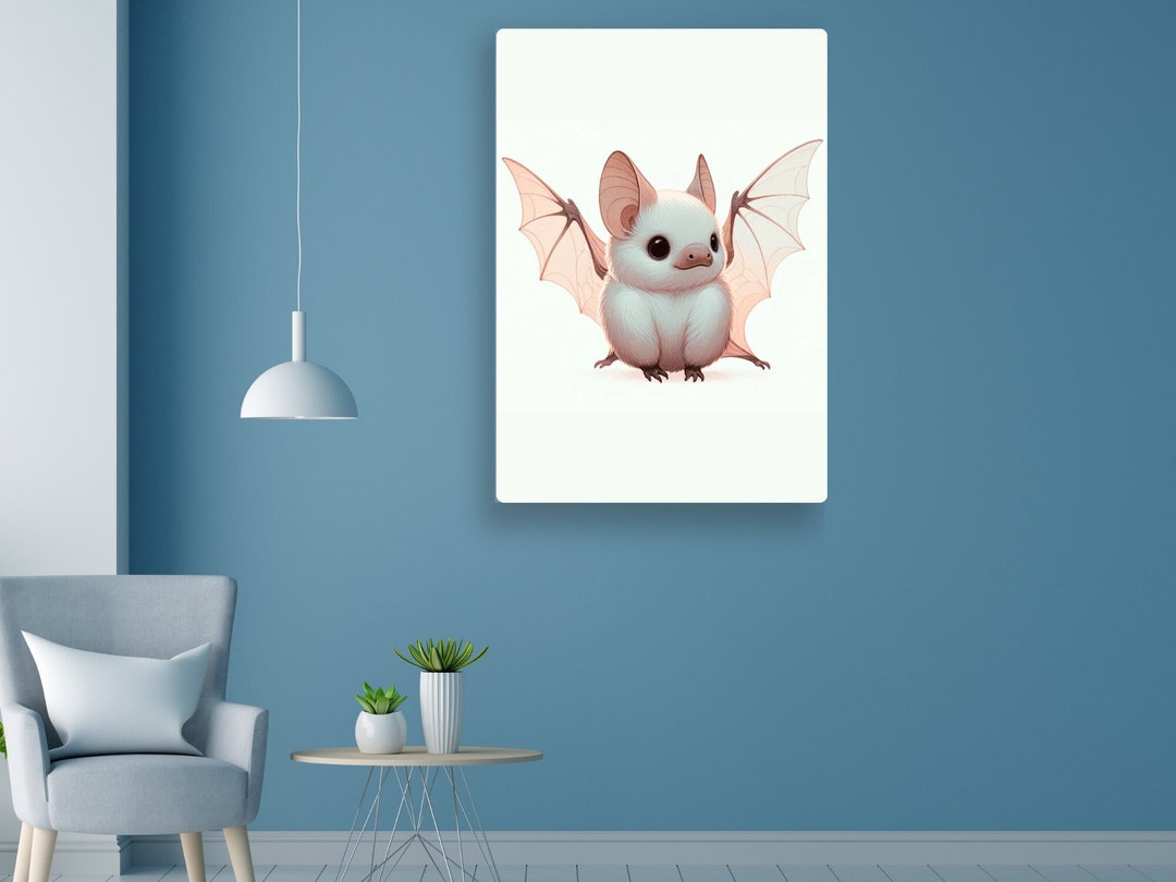 Baby Bat Print | Digital Download | Children's Bedroom Art | Child's ...