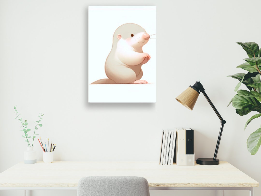 Three Baby Mole Prints | Digital Download | Children's Bedroom Art ...