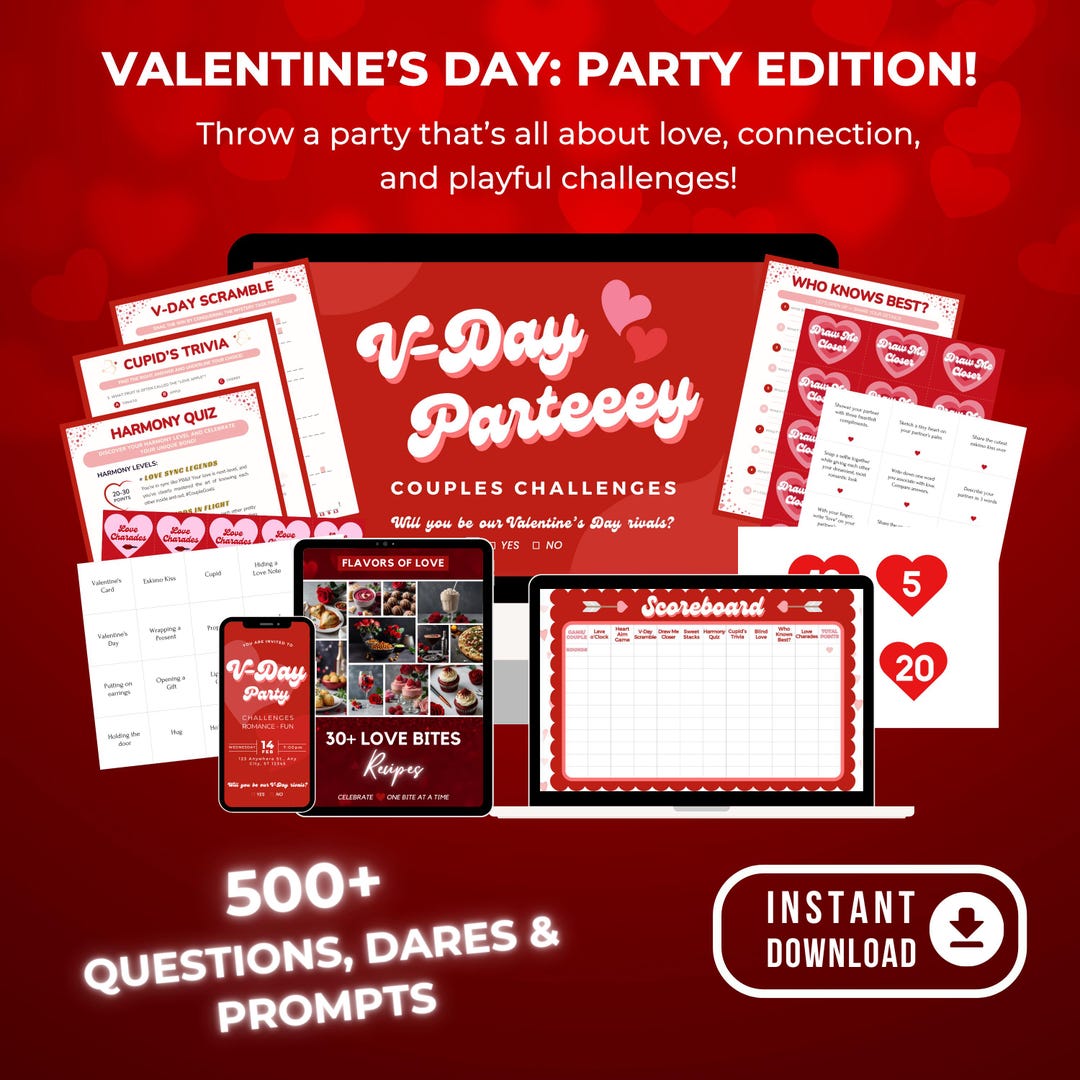 Valentines Day Gift, Games Bundle, Couple Game, Date Night, Night in ...