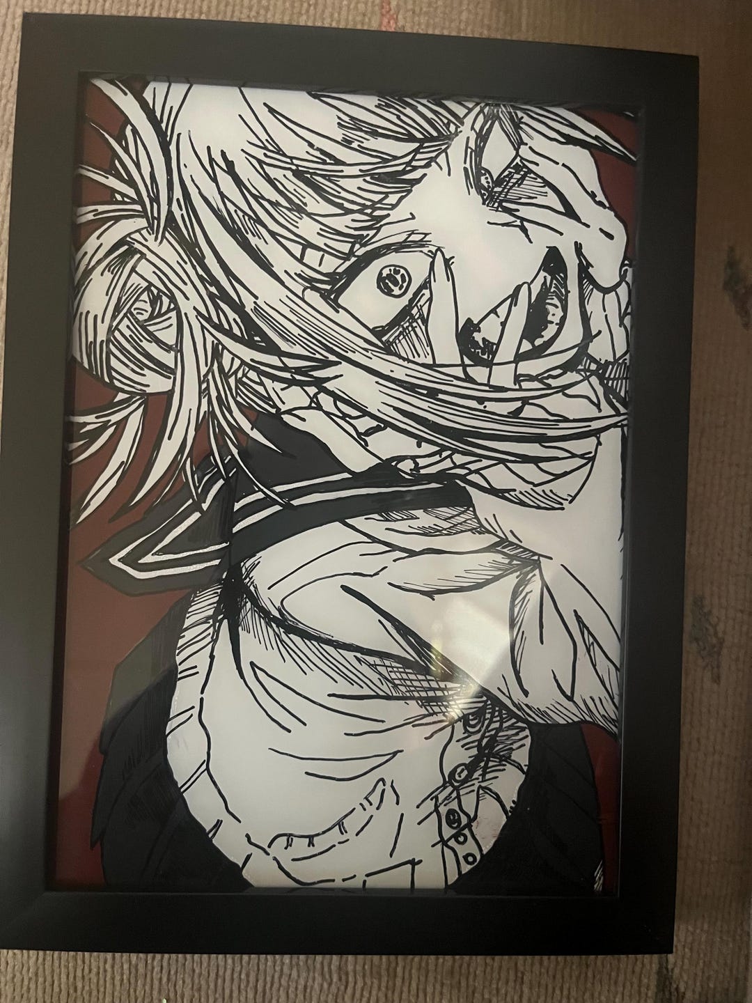 Togo MHA Glass Painting - Etsy