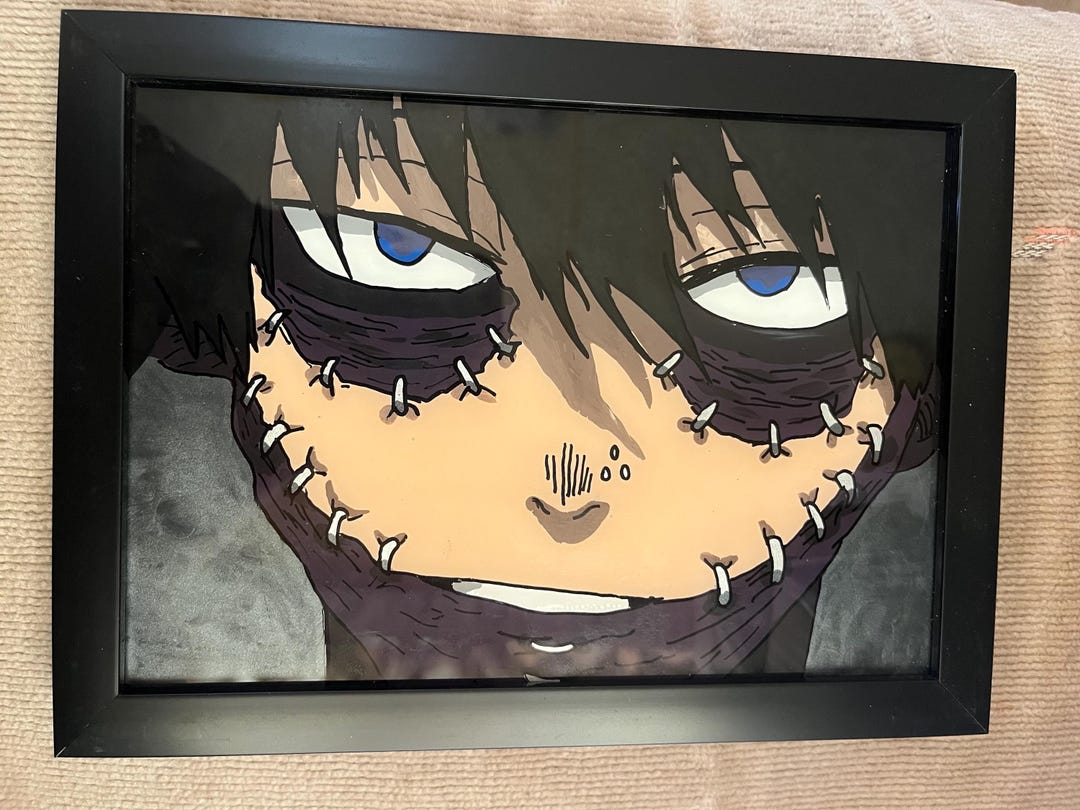 Dabi MHA Anime Glass Painting - Etsy