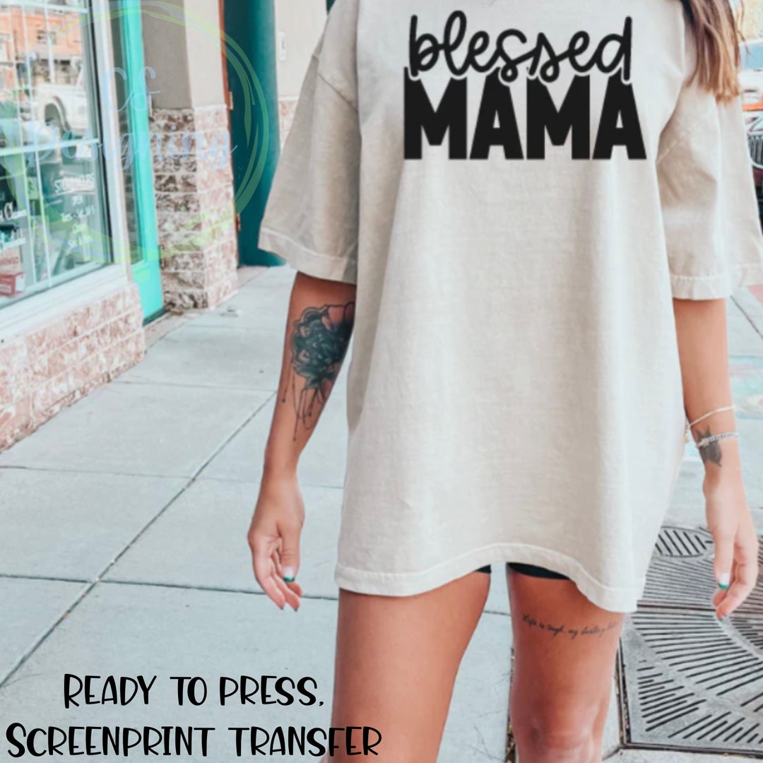 Mom Screen Print Transfer,screenprint,shirt Transfers,ready for Press ...