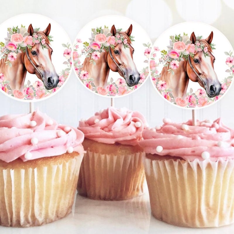 Horse Cupcake Topper - Etsy