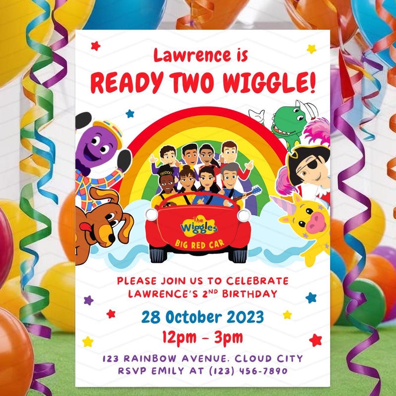 Wiggles Digital Paper - Etsy