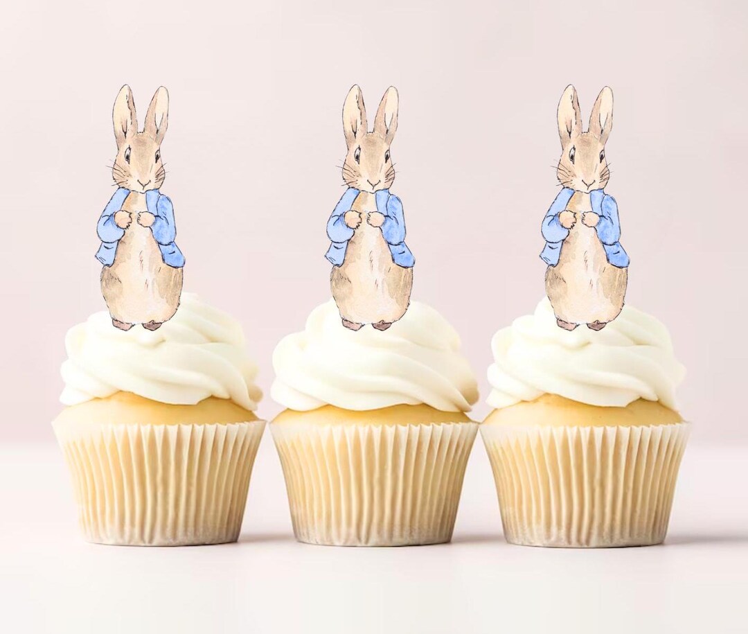Peter Rabbit Printable Cupcake Toppers Print Yourself Digital Download ...