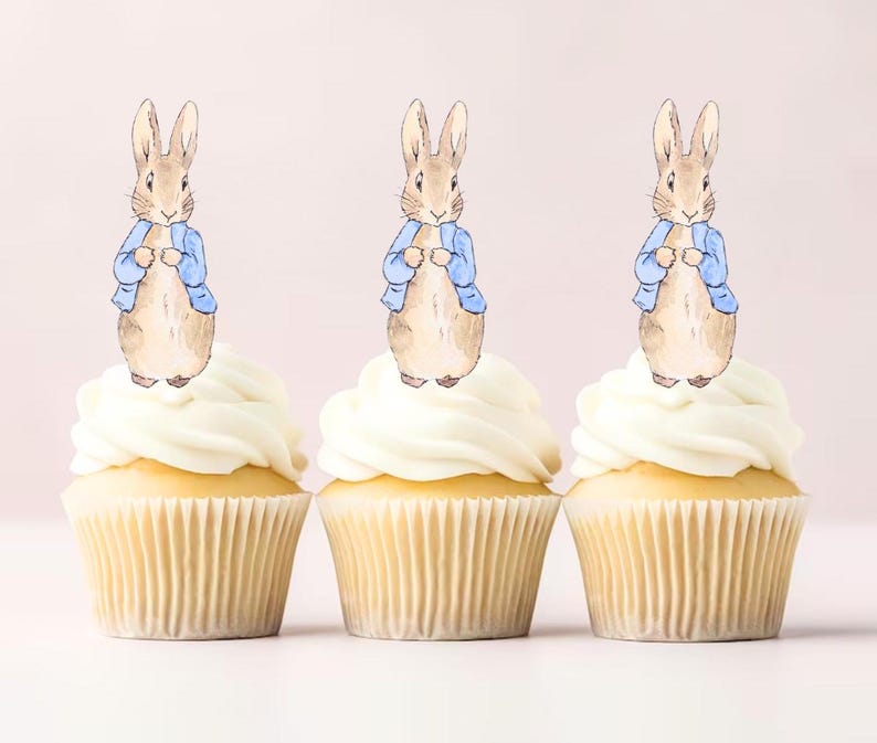 Peter Rabbit Printable Cupcake Toppers Print Yourself Digital Download ...