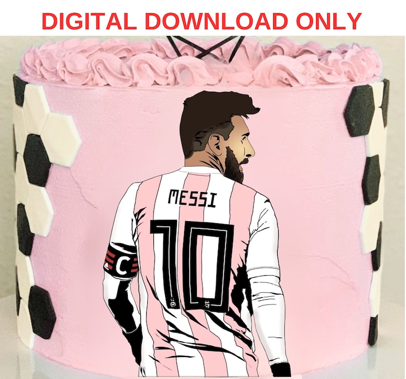Printable Messi Cake Topper Print Yourself Printable Digital Download ...