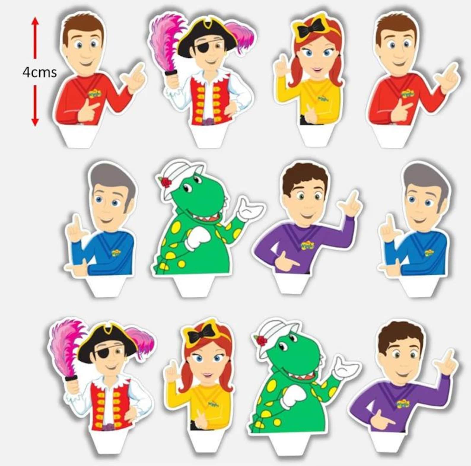 Printable Wiggles Cupcake Toppers Digital Download Print Yourself ...
