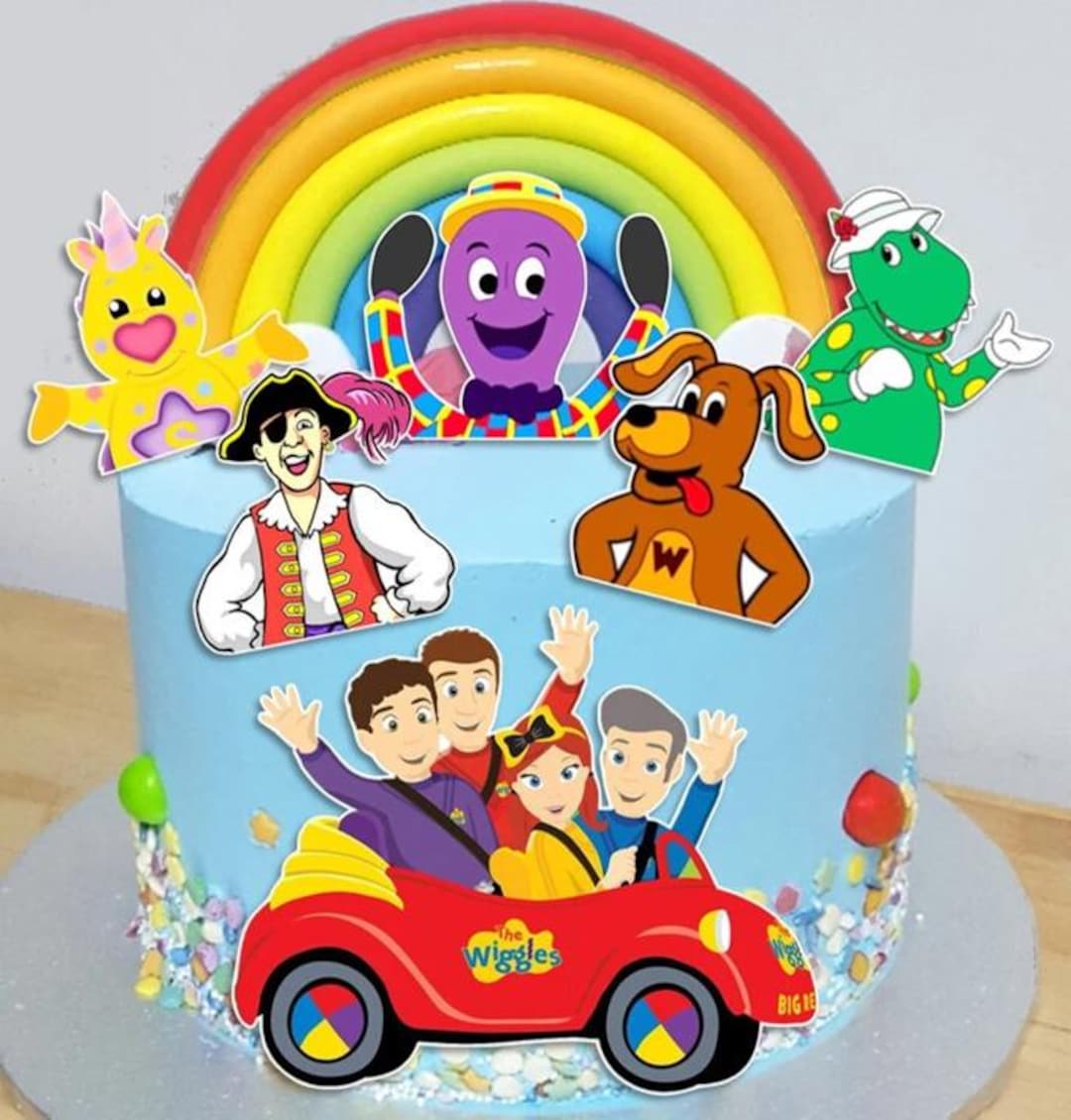Printable Wiggles Cake Topper Digital Download Images Print Yourself ...