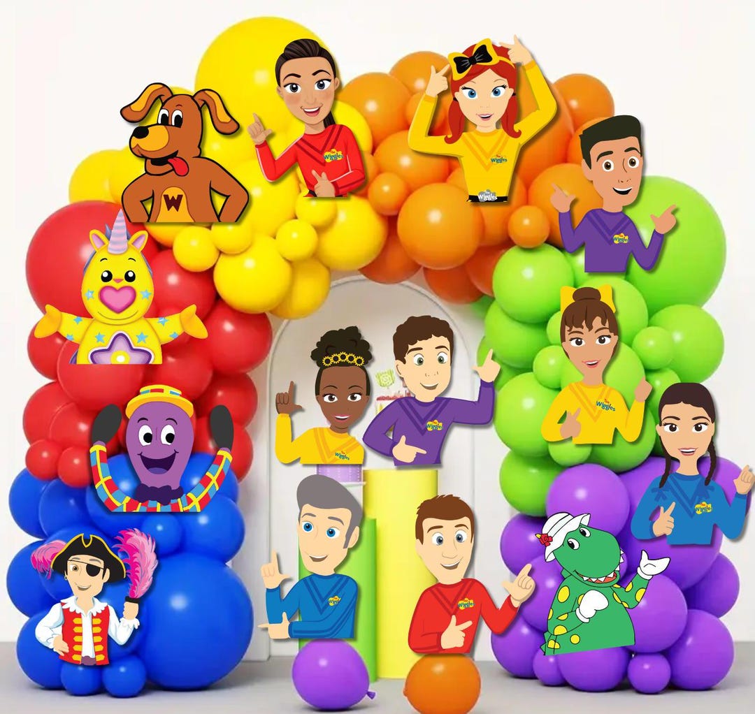 Wiggles Characters Big Decor 30cms Cut Out Print Yourself Digital ...