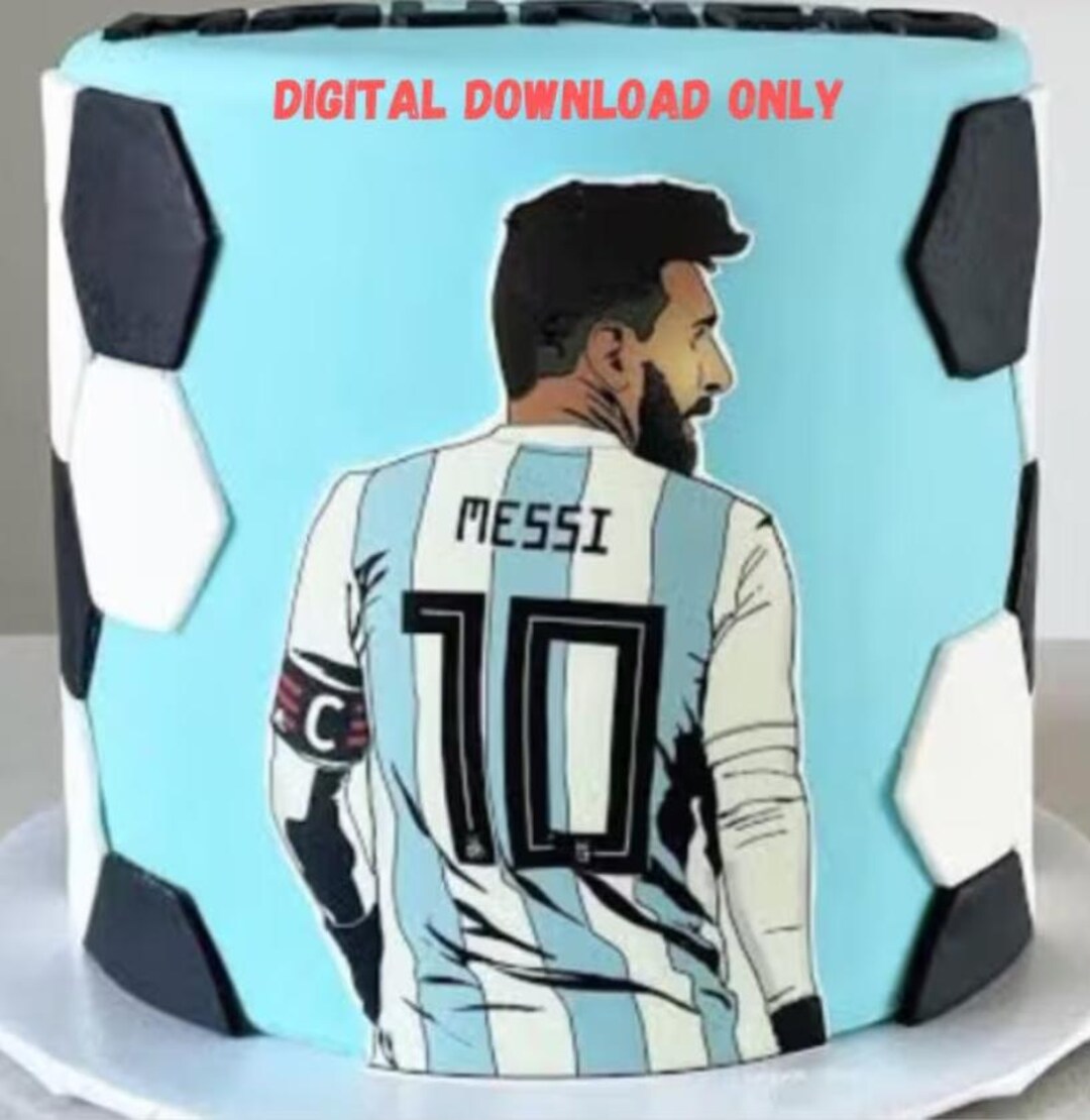Printable Soccer Cake Topper Print Yourself Printable Digital Download ...