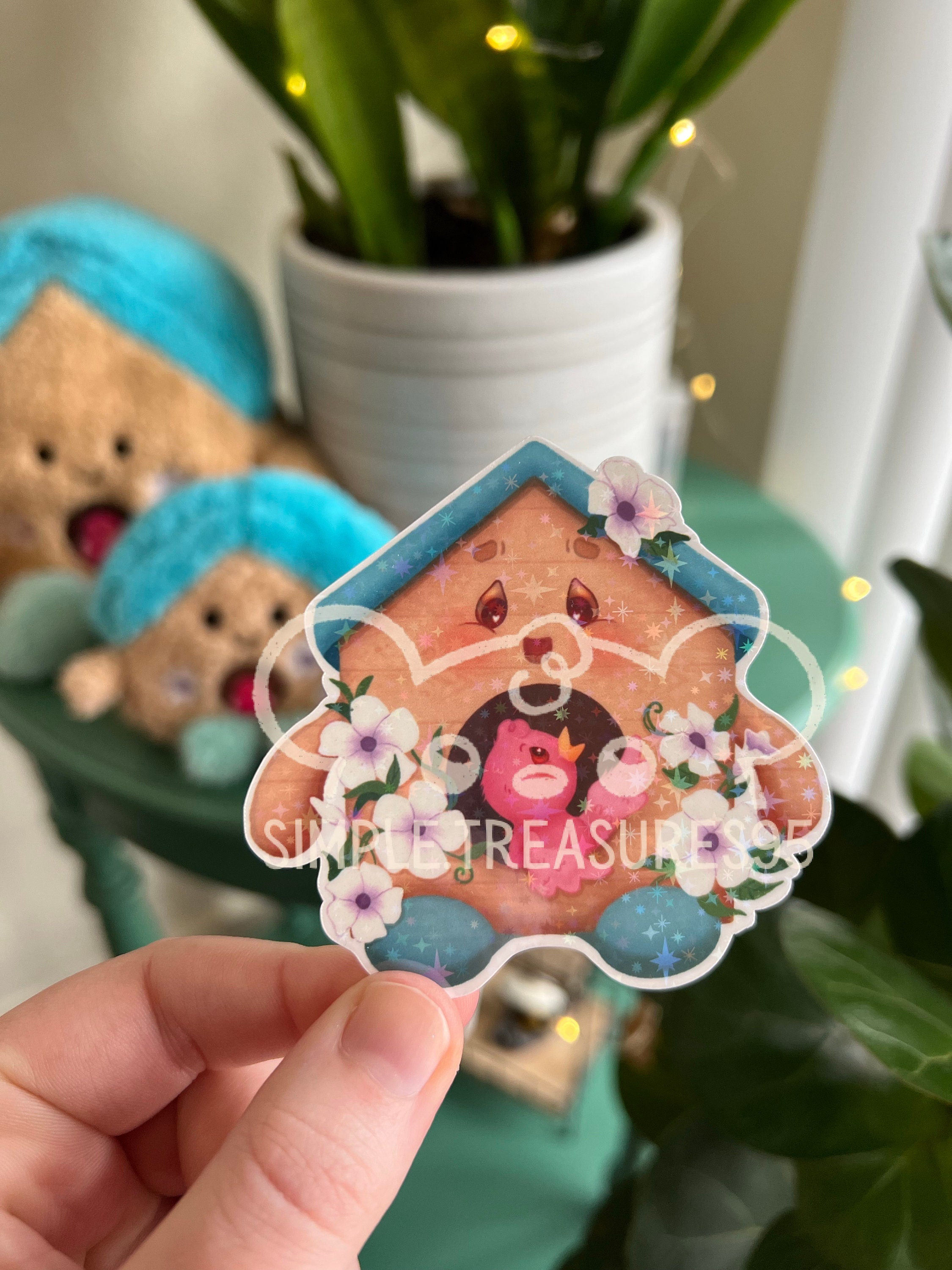 Birdhouse Sticker Bird Sticker Spring Water Bottle Sticker Easter ...
