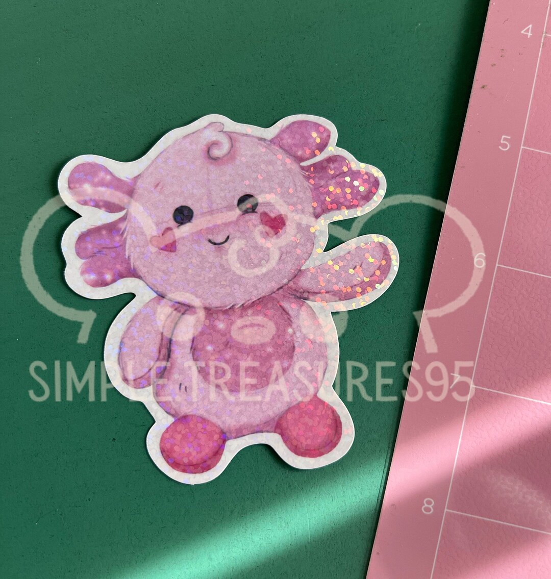 Axolotl Sticker Cute Sticker Axolotl Lover Gift Waterproof Sticker ...