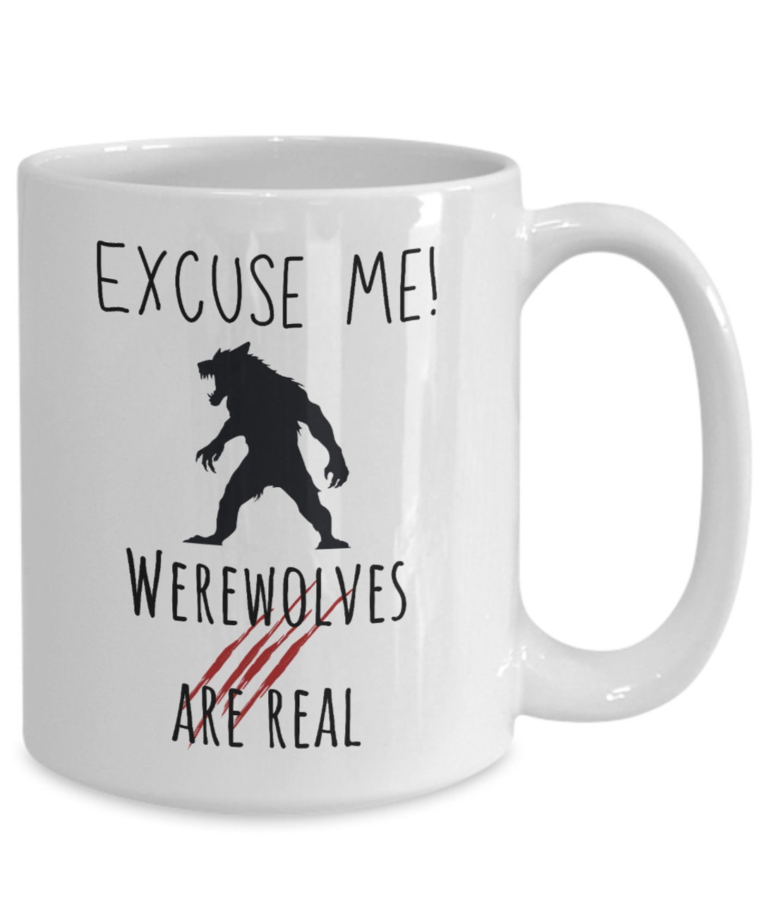 Werewolf Coffee Mug, Funny Werewolf Gift for Men or Women, Halloween ...