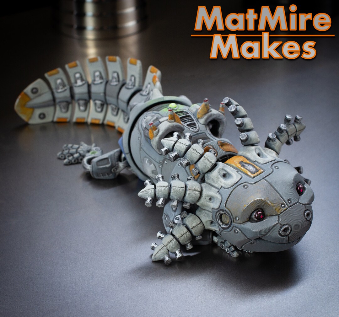 Robolotl, Robot Axolotl Anniversary Edition - Etsy