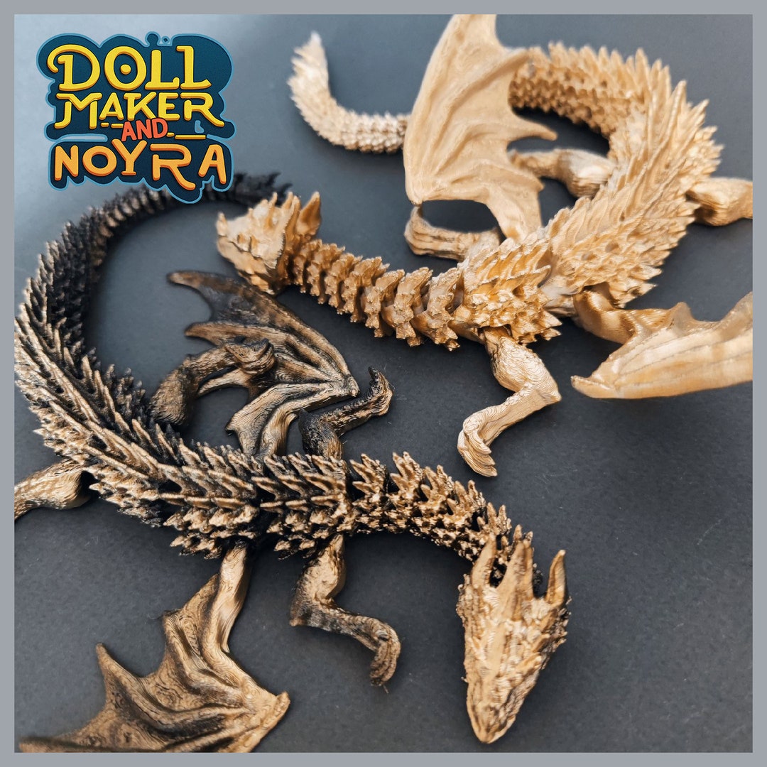 Articulated Flying Dragon 3D Model - Etsy