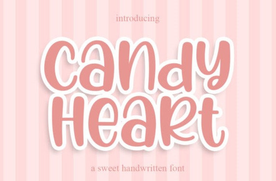 Candy Heart Font, Lovely Font, Branding Font, Wedding Font, Swash Font ...