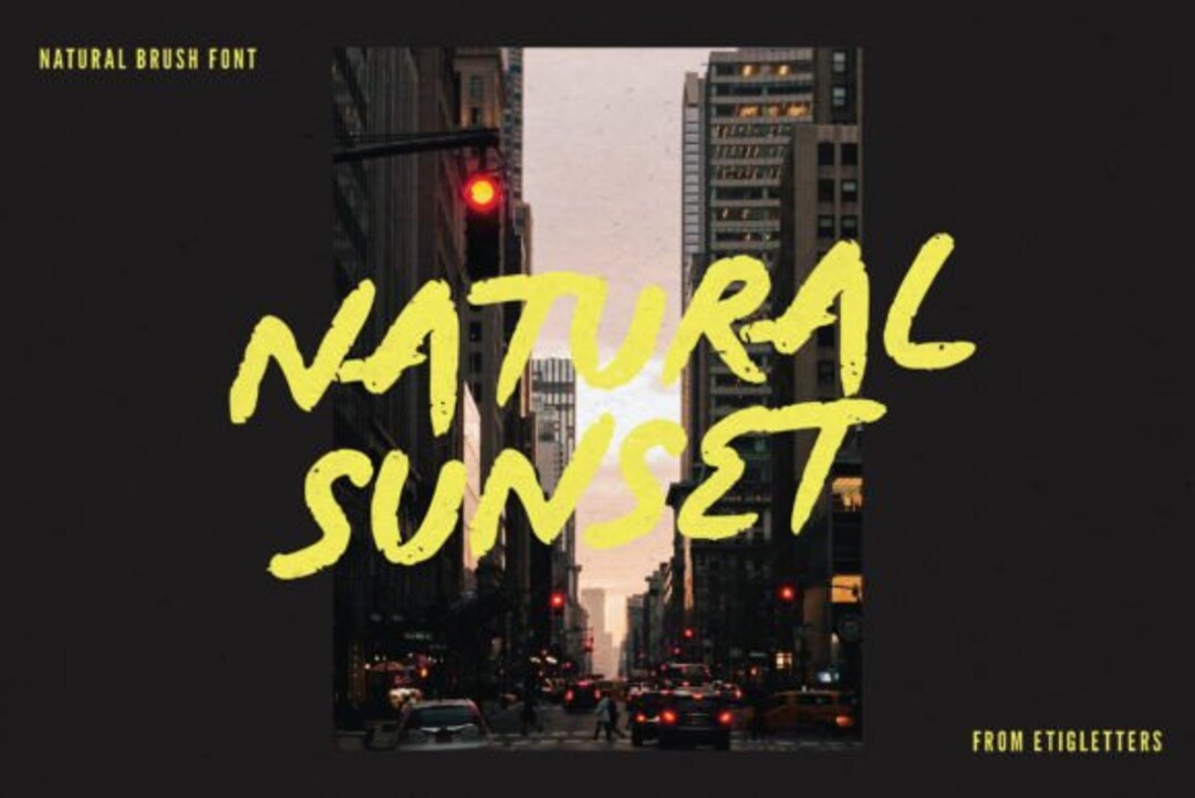 Natural Sunset Font, Branding Font, Cricut Font, Casual Font, Modern ...