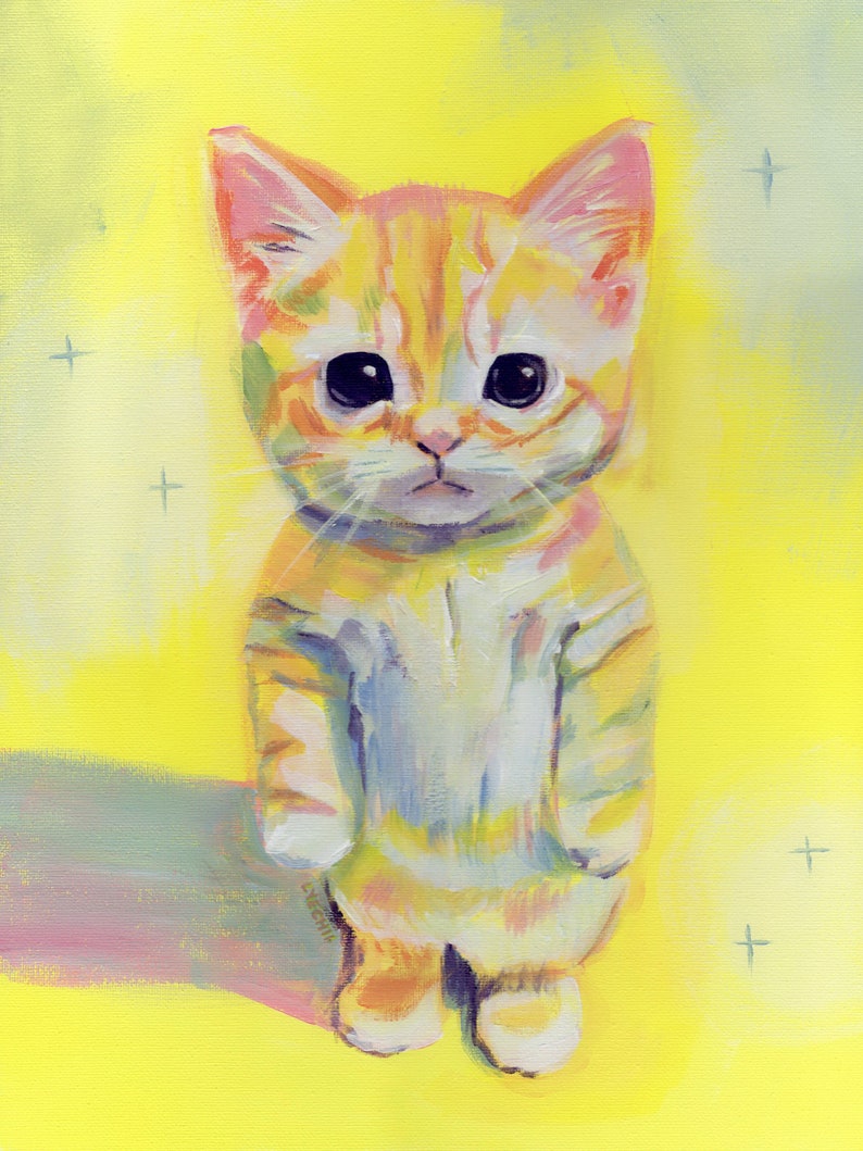 El Gato Cat Meme Original Painting - Etsy