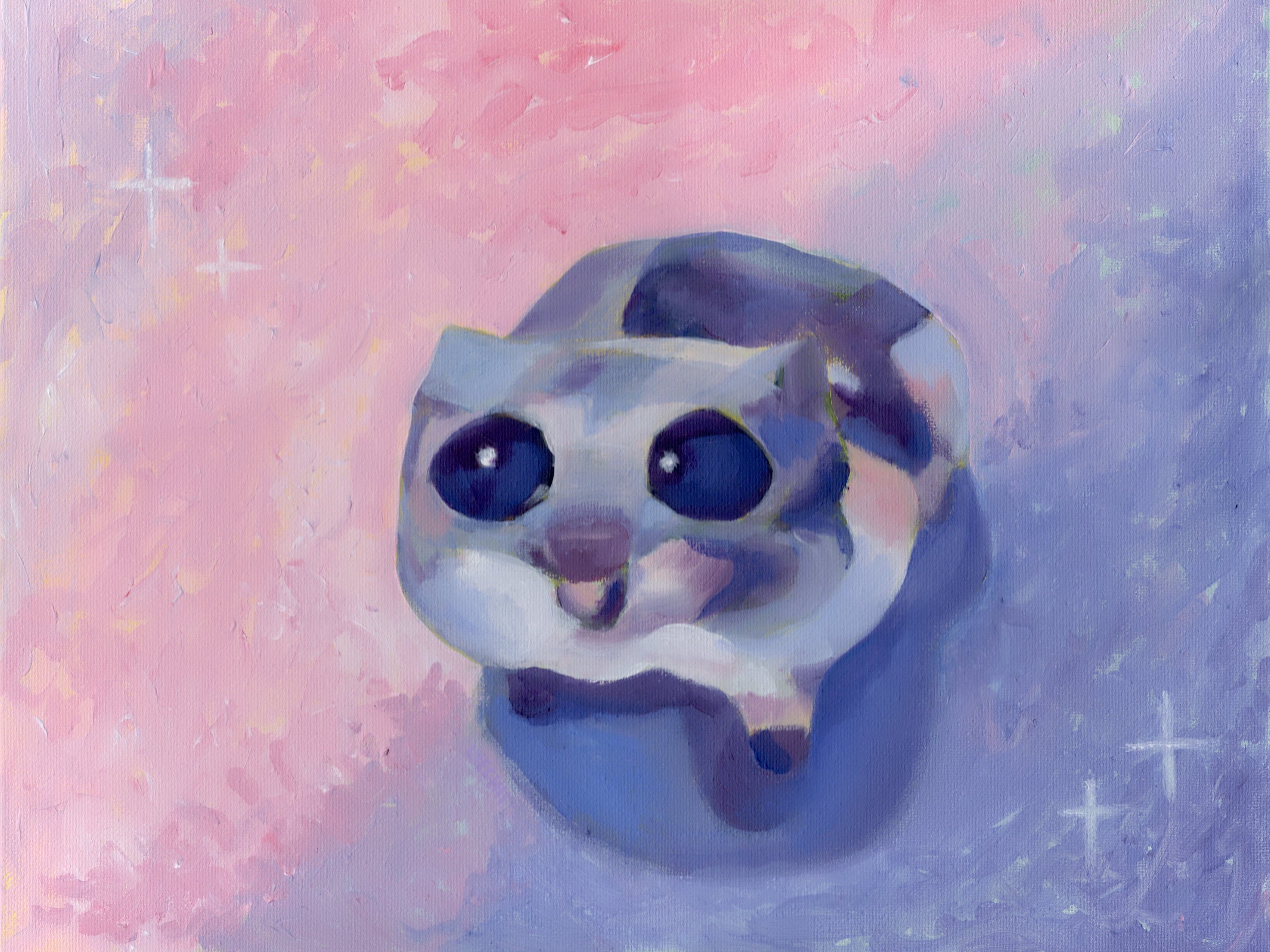 Sad Hampter Art Print Sad Hamster Meme Tiktok - Etsy