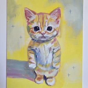 El Gato Cat Meme Original Painting - Etsy